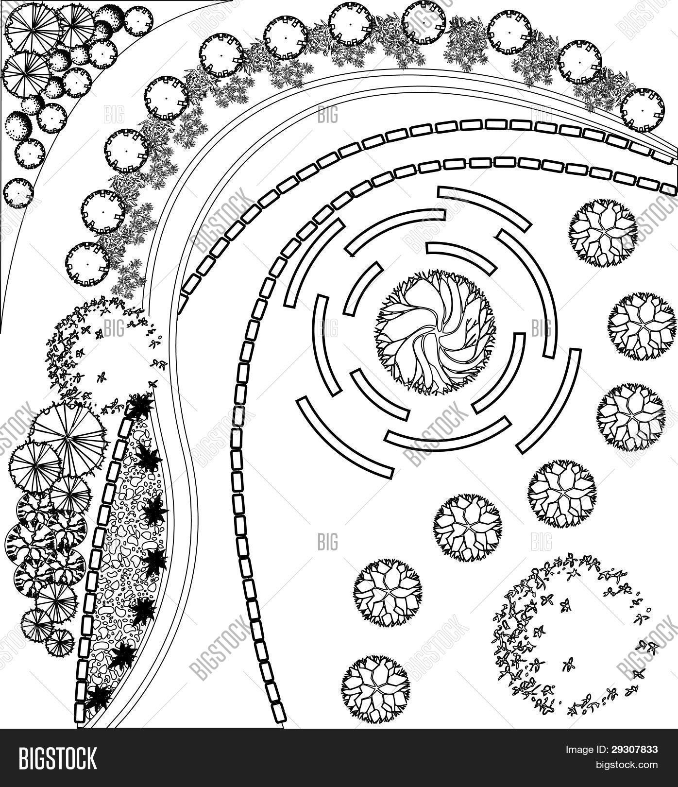 Plan Garden Symbols Vector & Photo (Free Trial) | Bigstock