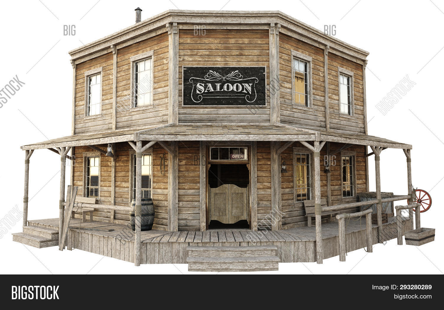 Western Town Saloon On Image & Photo (Free Trial) | Bigstock