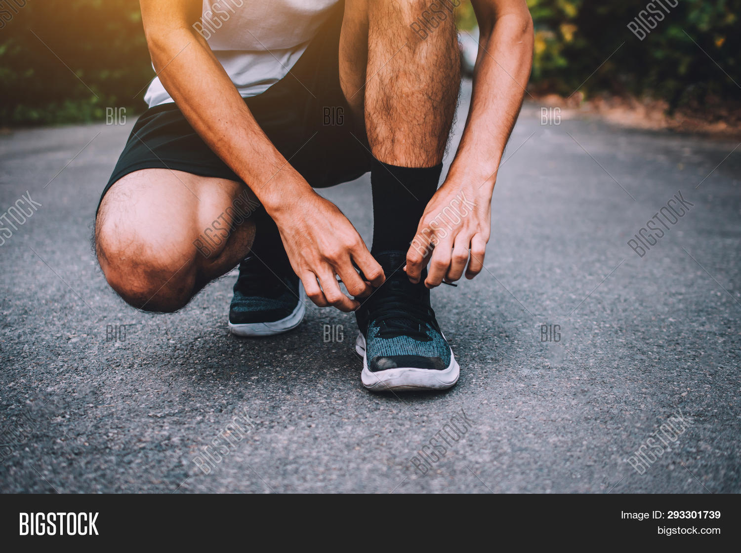 Runners Tied Shoes,man Image & Photo (Free Trial) | Bigstock