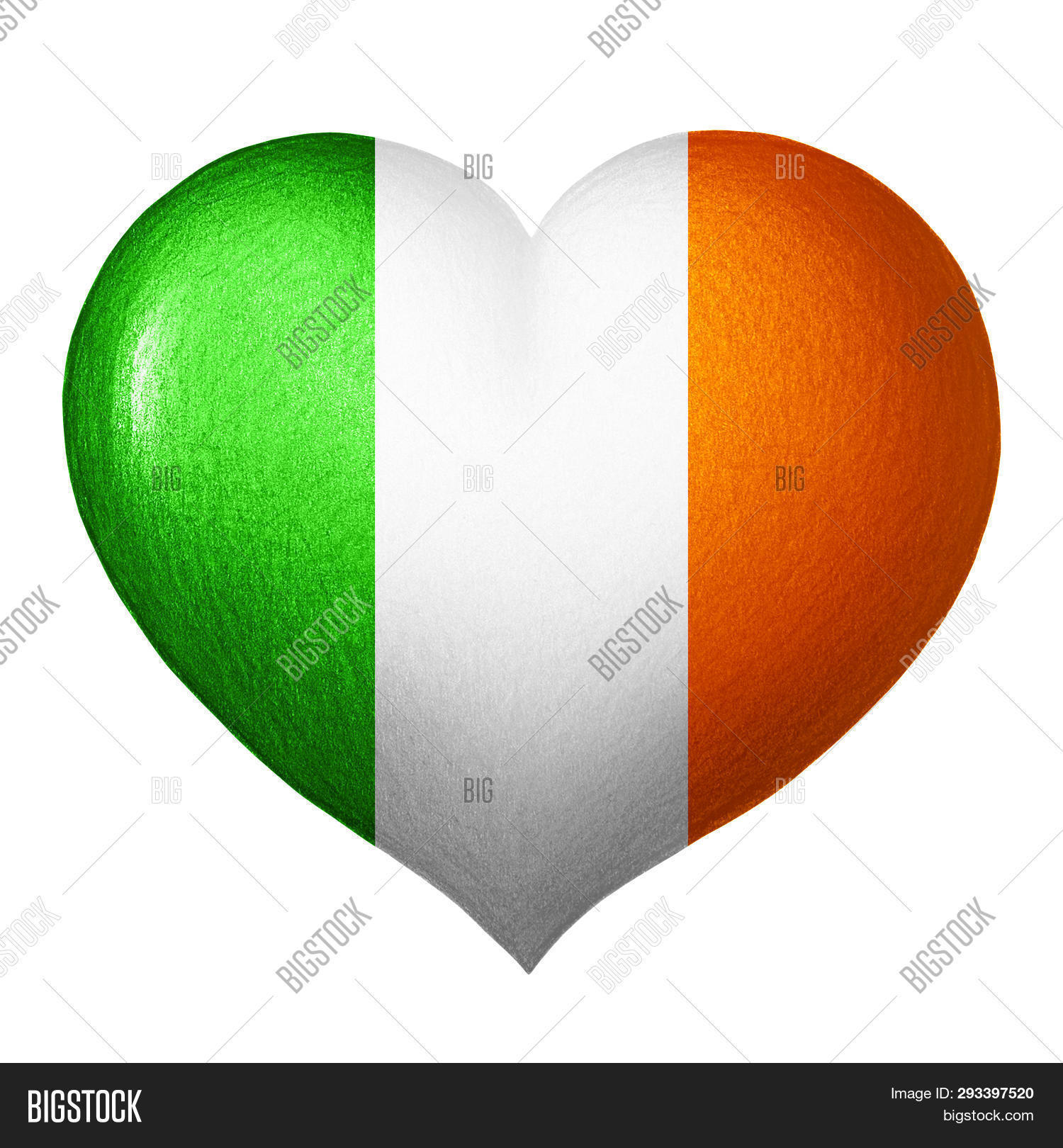 Irish Flag Heart Image & Photo (Free Trial) | Bigstock