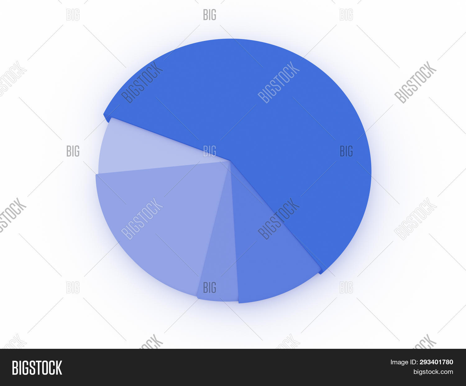 Illustration Blue Pie Image & Photo (Free Trial) | Bigstock