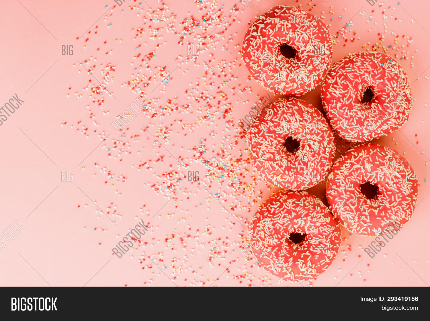 Five Coral Donuts Image & Photo (Free Trial) | Bigstock