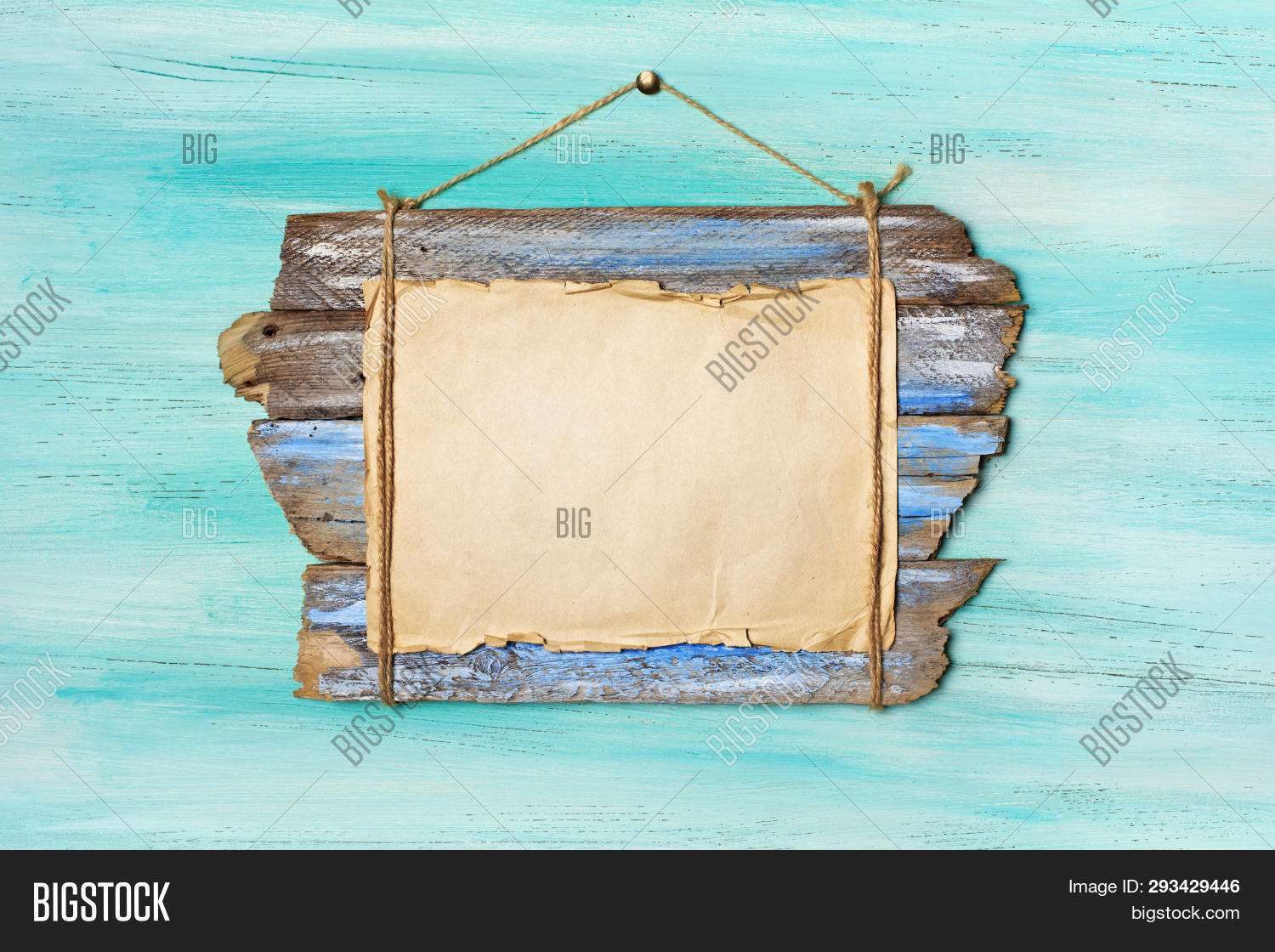 Vintage Blue Wooden Image & Photo (Free Trial) | Bigstock