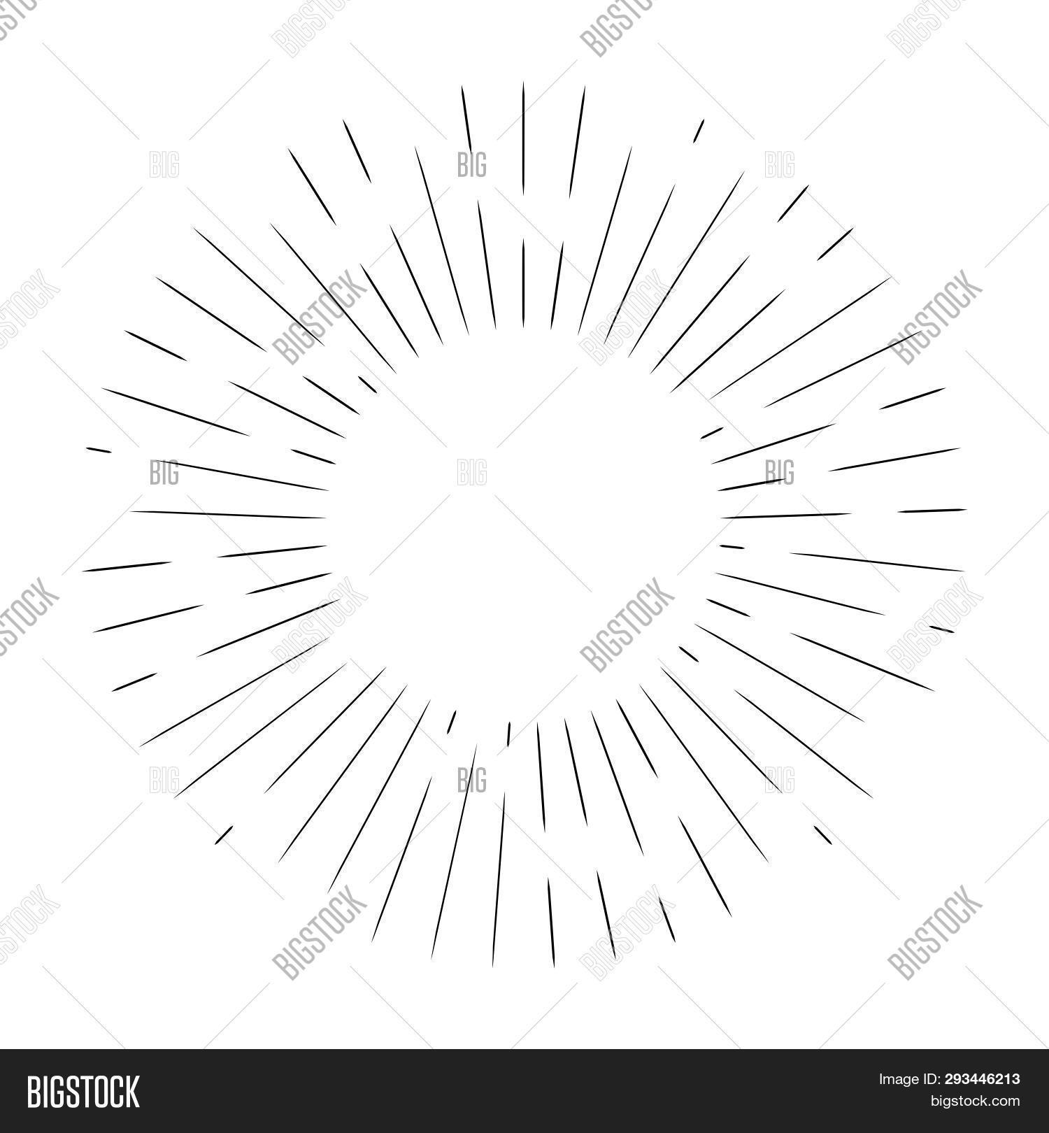 Sun Rays Linear Vector & Photo (Free Trial) | Bigstock