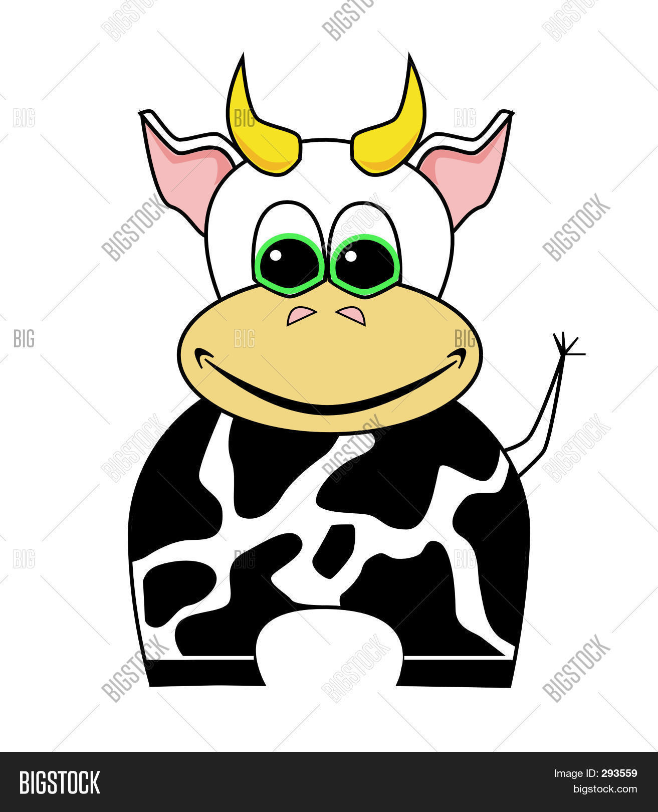 Cartoon Cow Image & Photo (Free Trial) | Bigstock