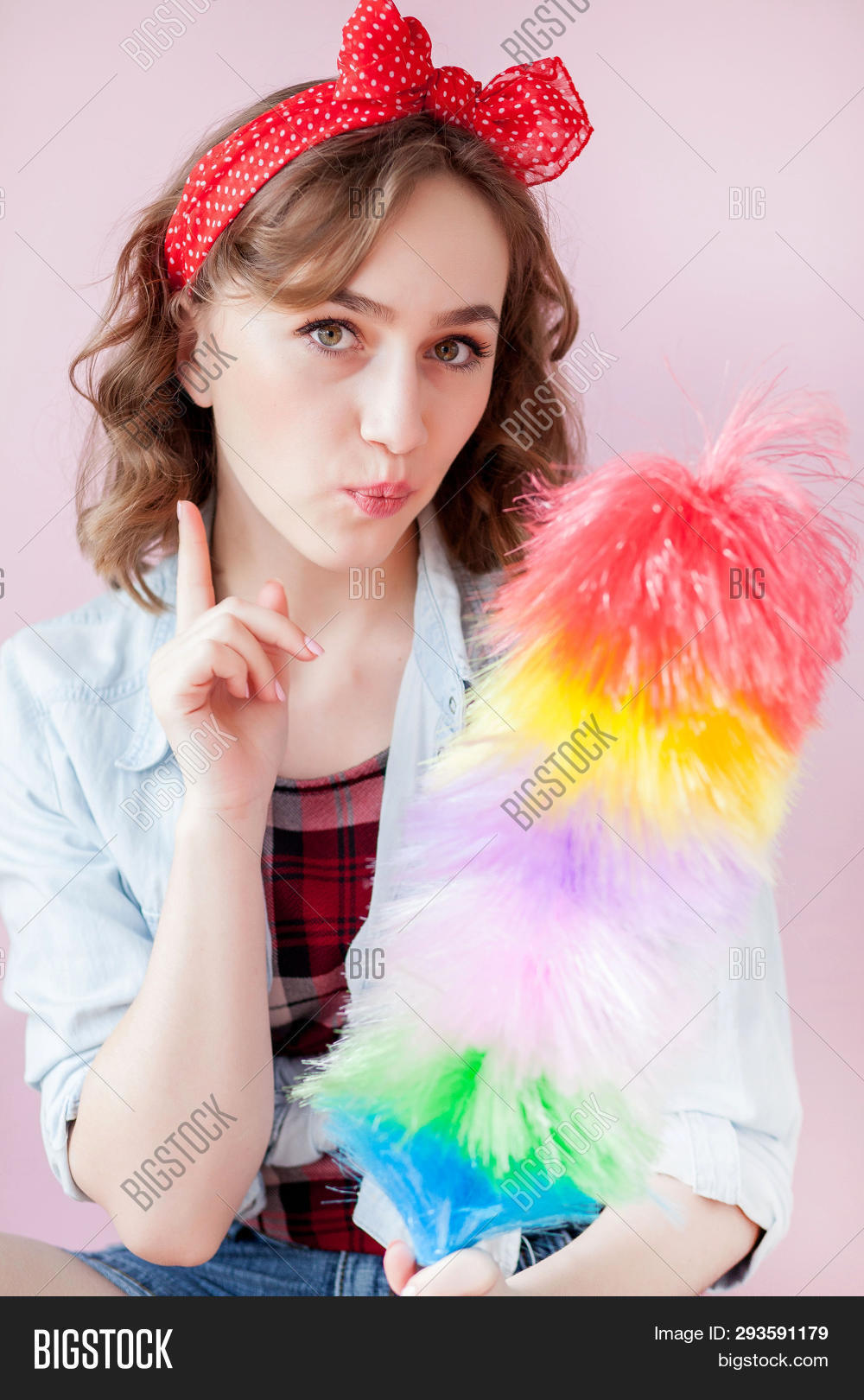 Cleaning Pin Woman. Image & Photo (Free Trial) | Bigstock