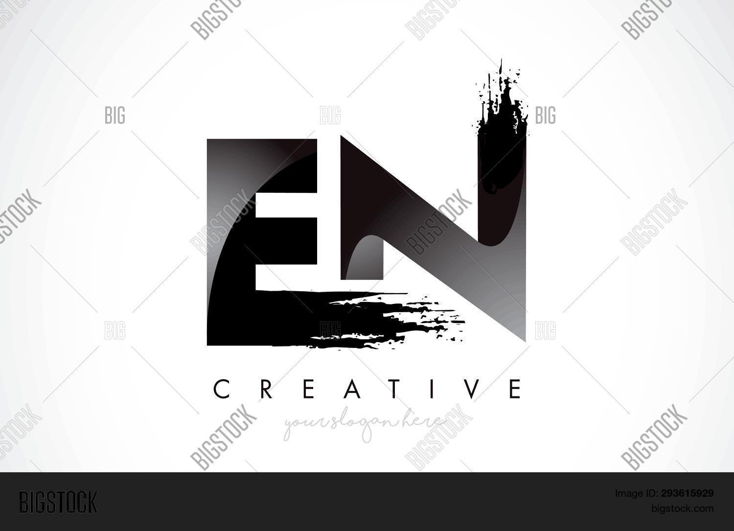 En Letter Design Vector & Photo (Free Trial) | Bigstock