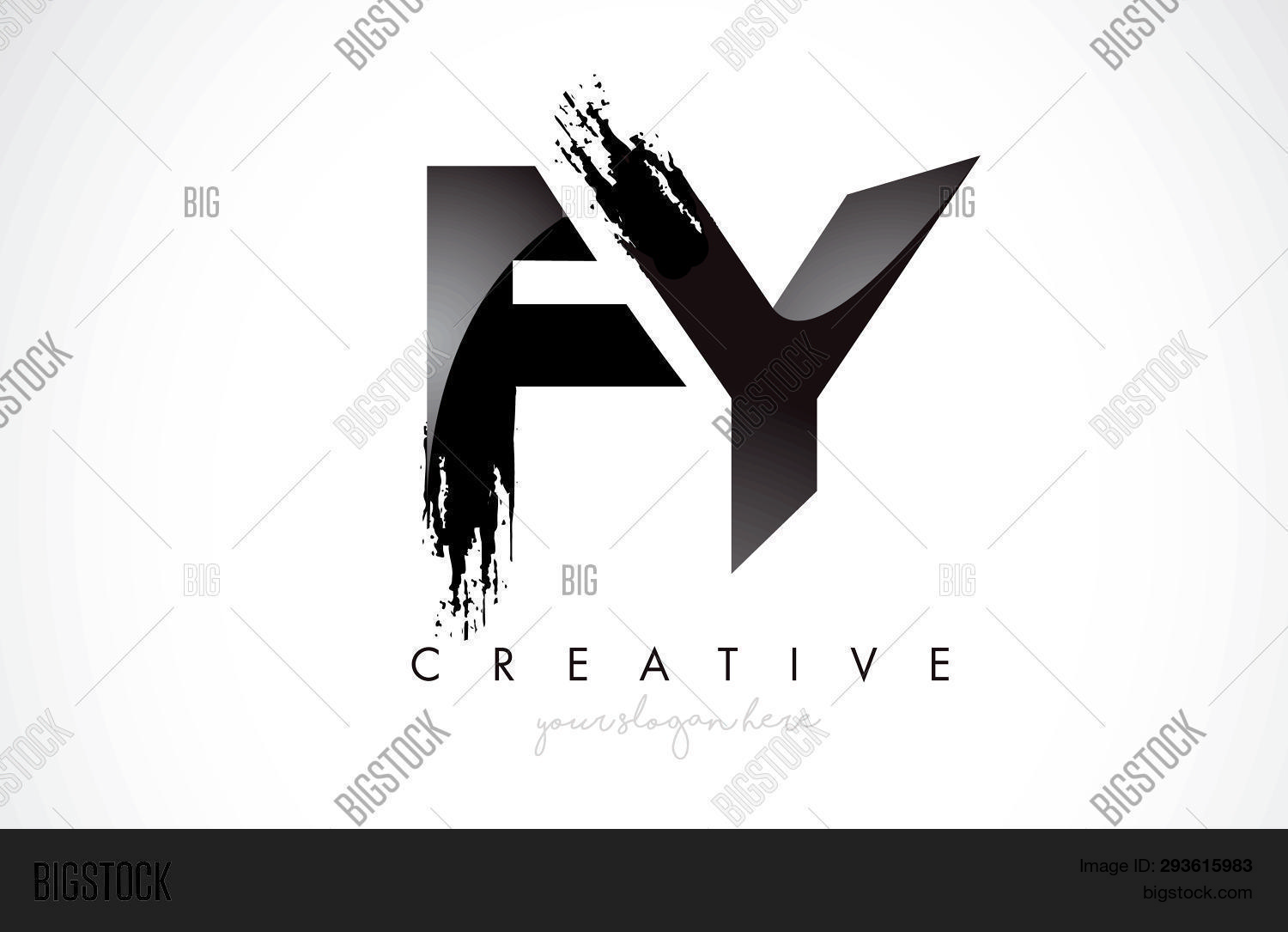 Fy Letter Design Vector & Photo (Free Trial) | Bigstock