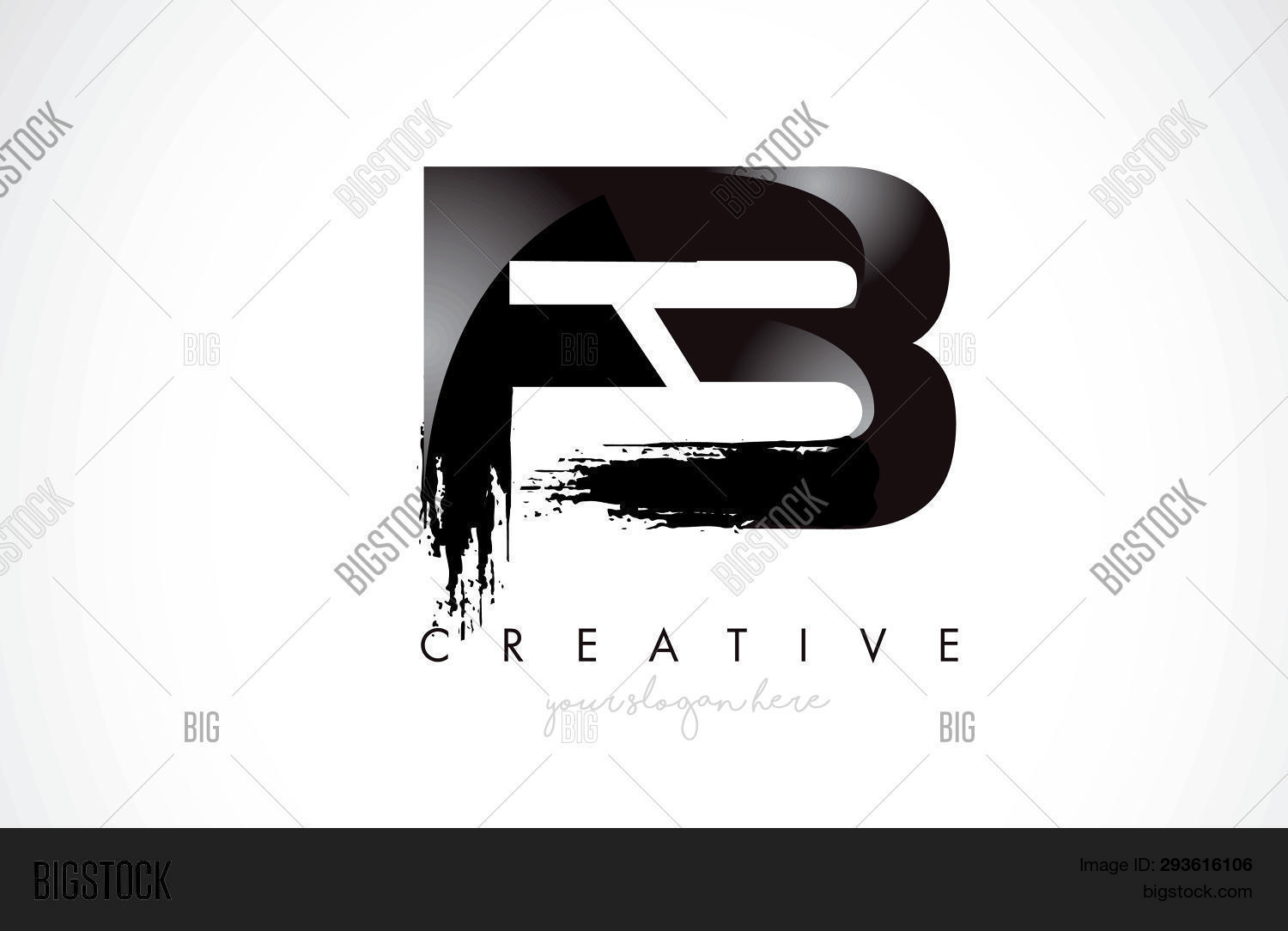 Fb Letter Design Vector & Photo (Free Trial) | Bigstock