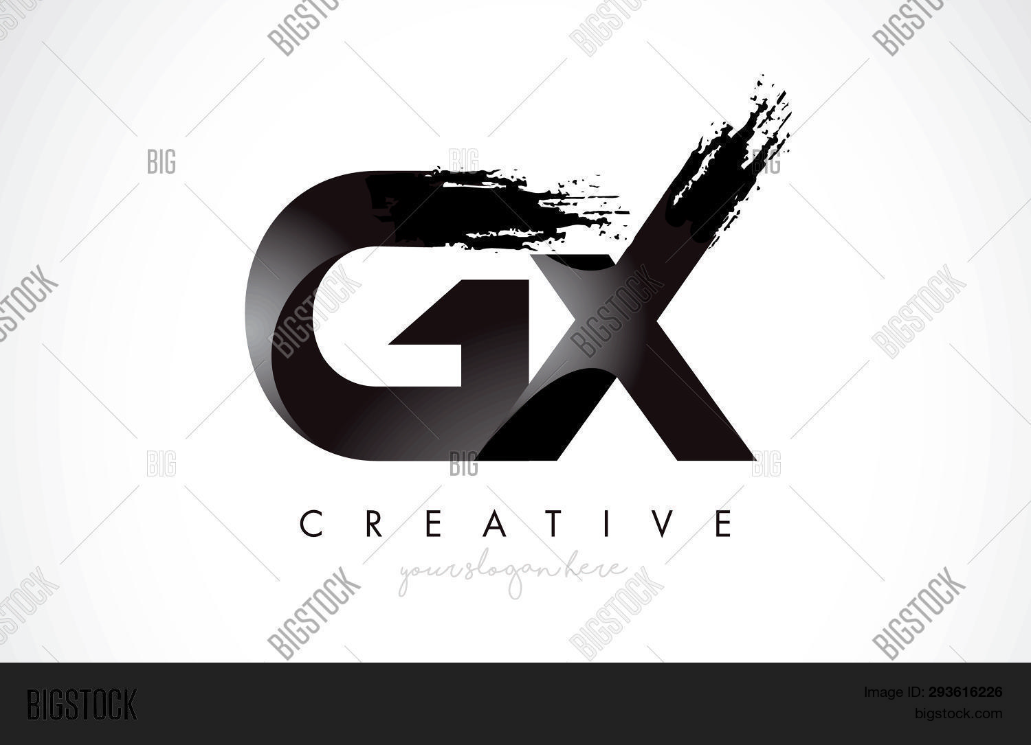 Gx Letter Design Vector & Photo (Free Trial) | Bigstock