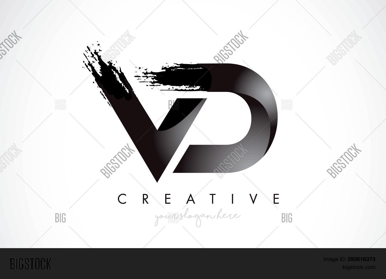 Vd Letter Design Vector & Photo (Free Trial) | Bigstock