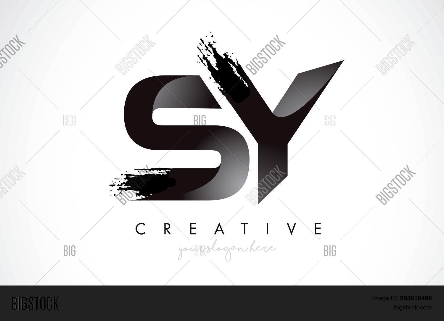 Sy Letter Design Vector & Photo (Free Trial) | Bigstock