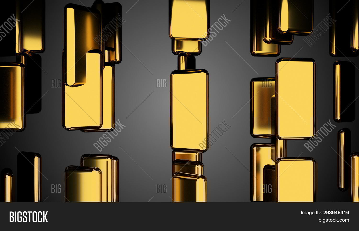 Many Golden Bars On Image & Photo (Free Trial) | Bigstock