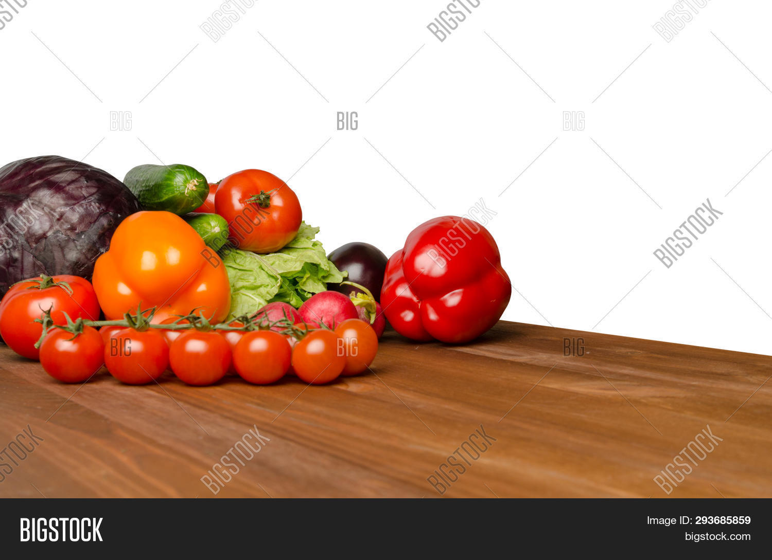 Imagen y foto Vegetables On Table (prueba gratis) | Bigstock