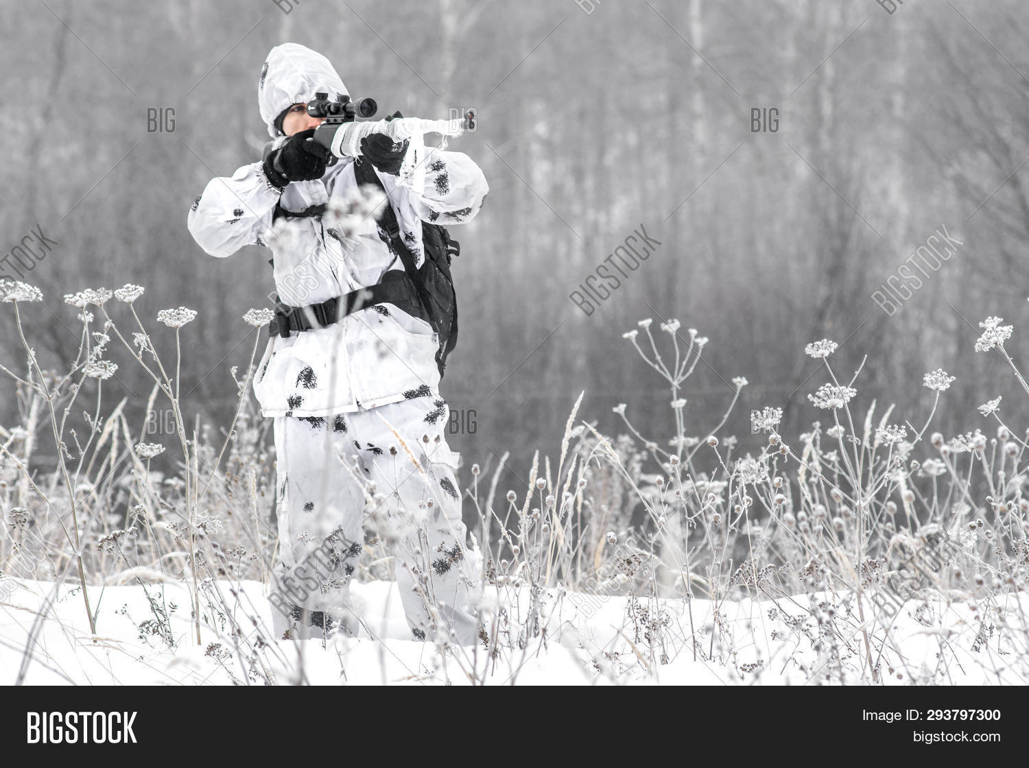 Man Soldier Winter On Image & Photo (Free Trial) | Bigstock