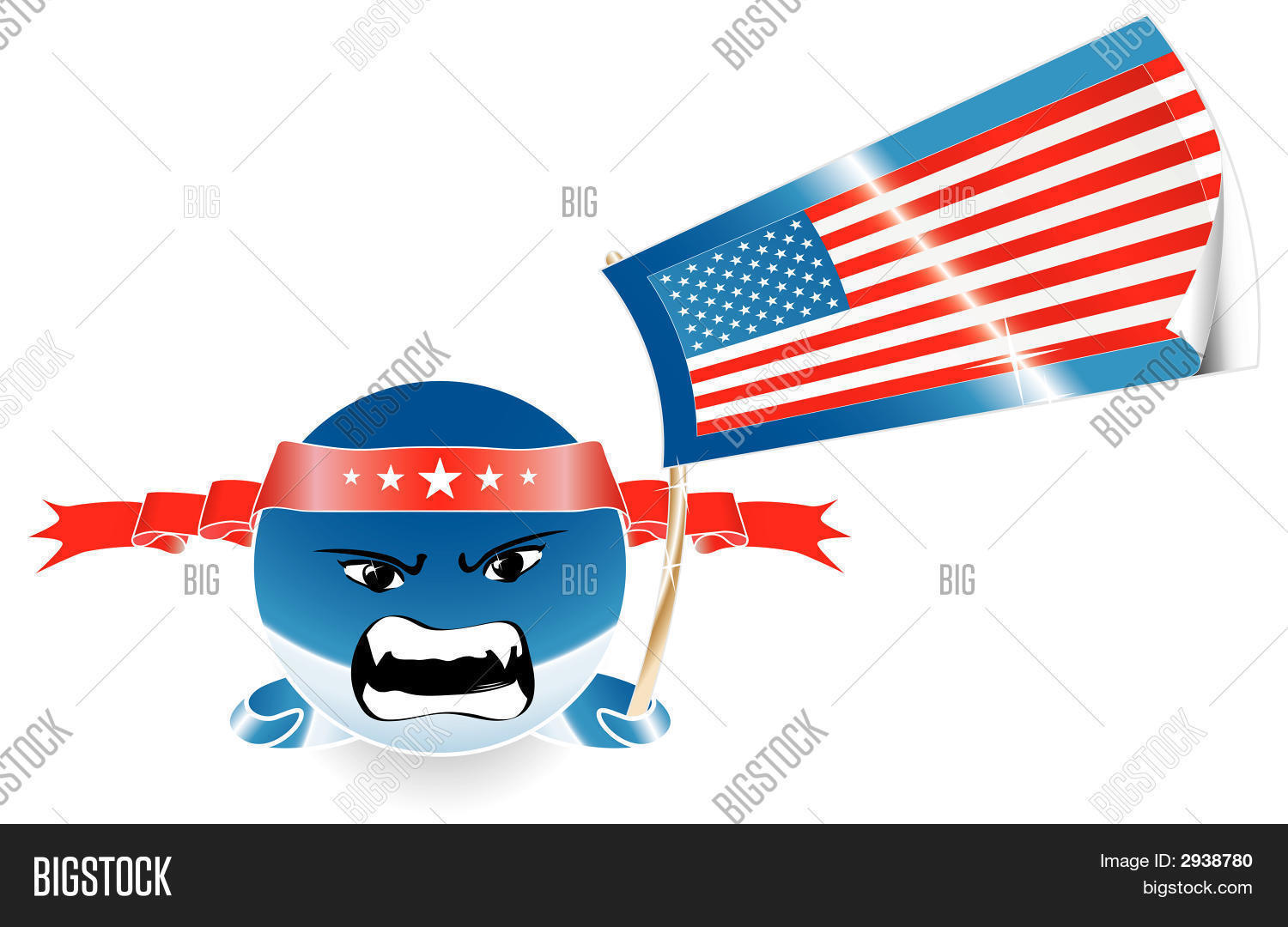 Angry Evil American Vector & Photo (Free Trial) | Bigstock