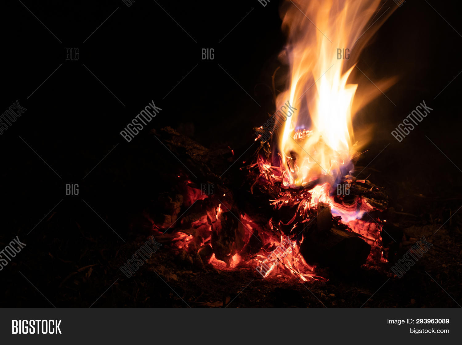 Fire On Dark Image & Photo (Free Trial) | Bigstock