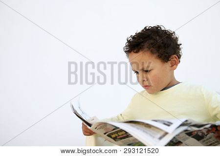 Little Boy Reading Image & Photo (Free Trial) | Bigstock