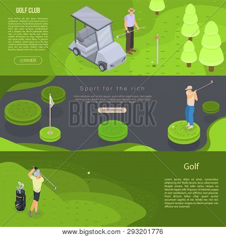 Golf Banner Set. Vector & Photo (Free Trial) | Bigstock