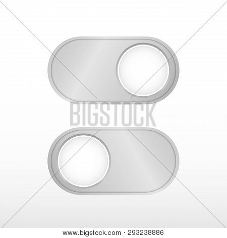 On Off Toggle Slider Vector & Photo (Free Trial) | Bigstock