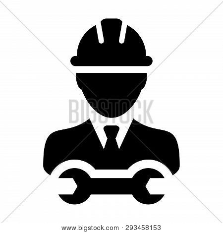 Operator Worker Icon Vector & Photo (Free Trial) | Bigstock
