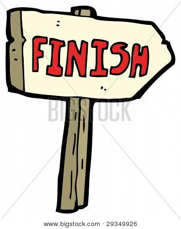 Finish Sign Cartoon ( Image & Photo (Free Trial) | Bigstock