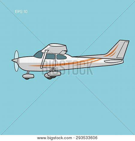 Small Plane Vector Vector & Photo (Free Trial) | Bigstock