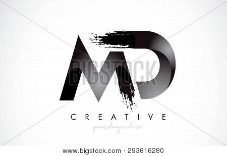 Md Letter Design Vector & Photo (Free Trial) | Bigstock