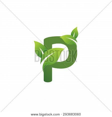 Eco Green Letter P Vector & Photo (Free Trial) | Bigstock