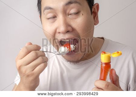 Asian Man Eating Rice Image & Photo (Free Trial) | Bigstock