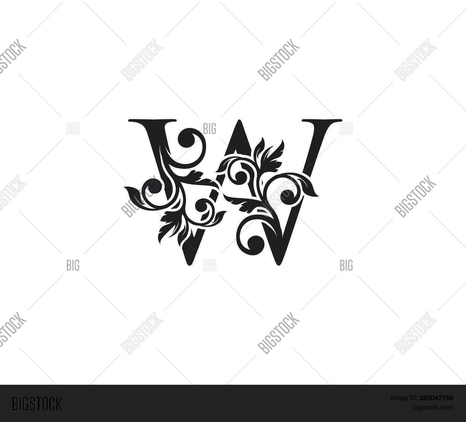 Vintage Letter W Logo Vector & Photo (Free Trial) | Bigstock