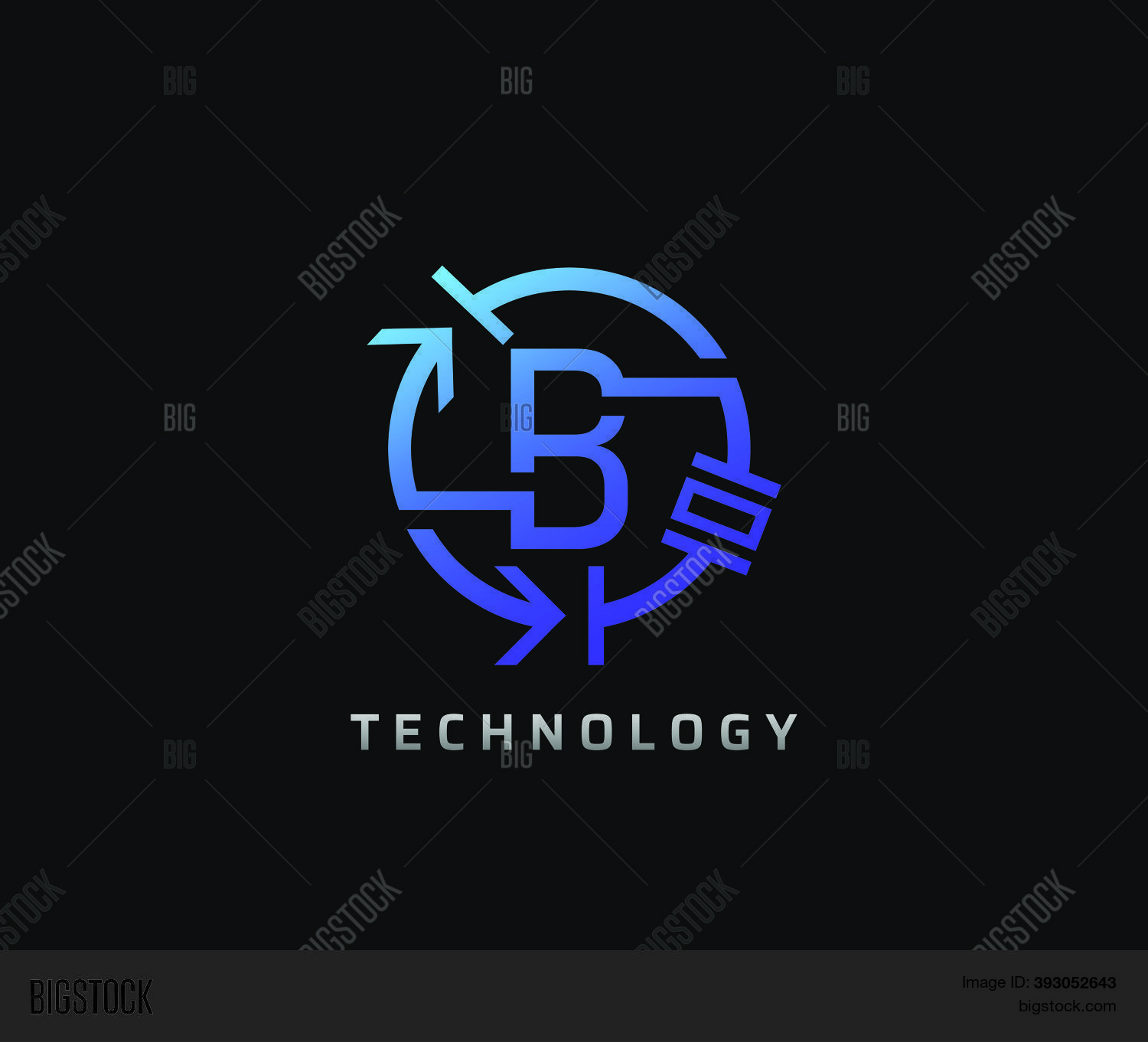 Electric B Letter Vector & Photo (Free Trial) | Bigstock