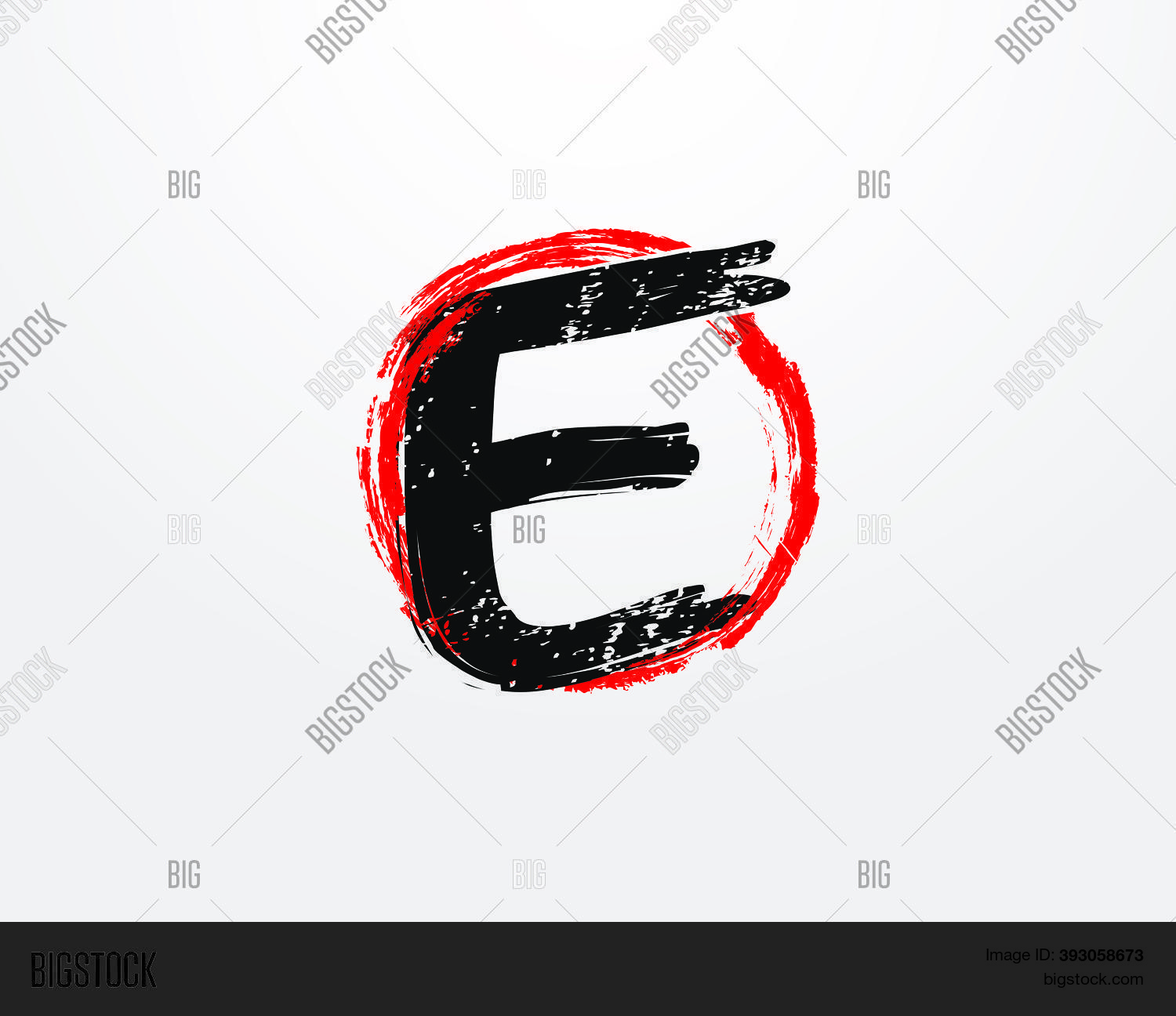E Letter Logo Red Vector & Photo (Free Trial) | Bigstock