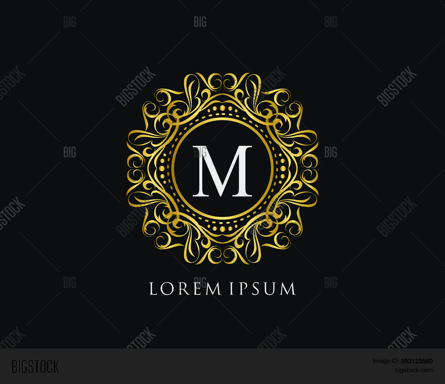 Calligraphic Badge Vector & Photo (Free Trial) | Bigstock