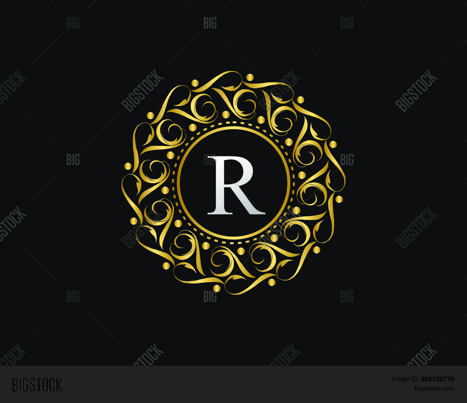 Gold Calligraphic Vector & Photo (Free Trial) | Bigstock