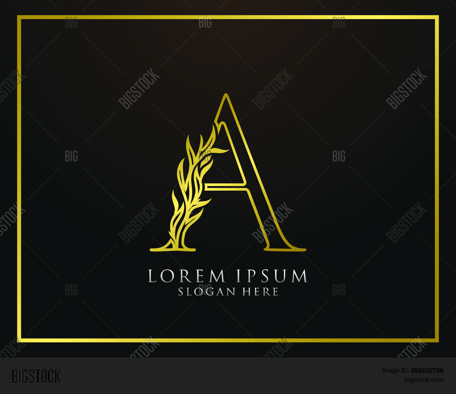 Graceful Letter Icon Vector & Photo (Free Trial) | Bigstock