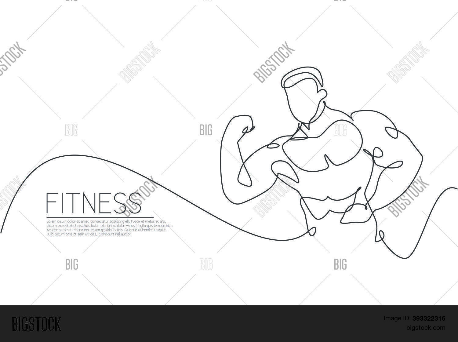 One Continuous Line Vector & Photo (Free Trial) | Bigstock