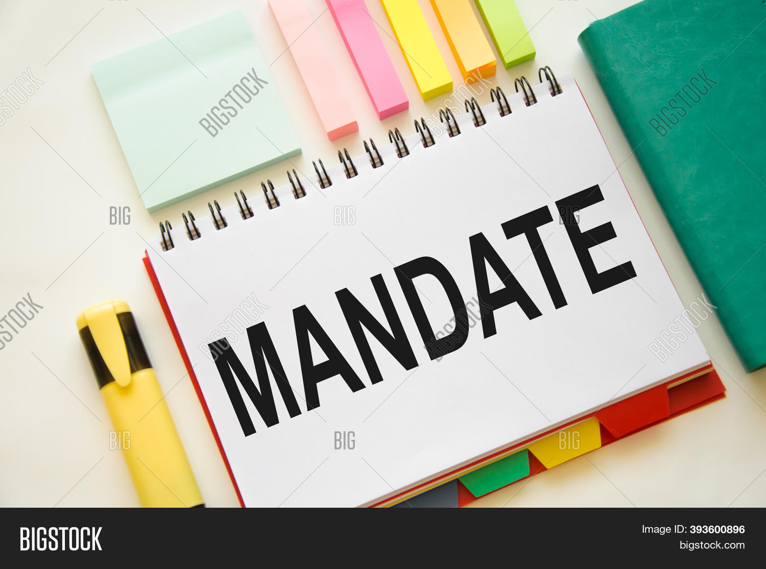 Word Mandate Written Image & Photo (Free Trial) | Bigstock