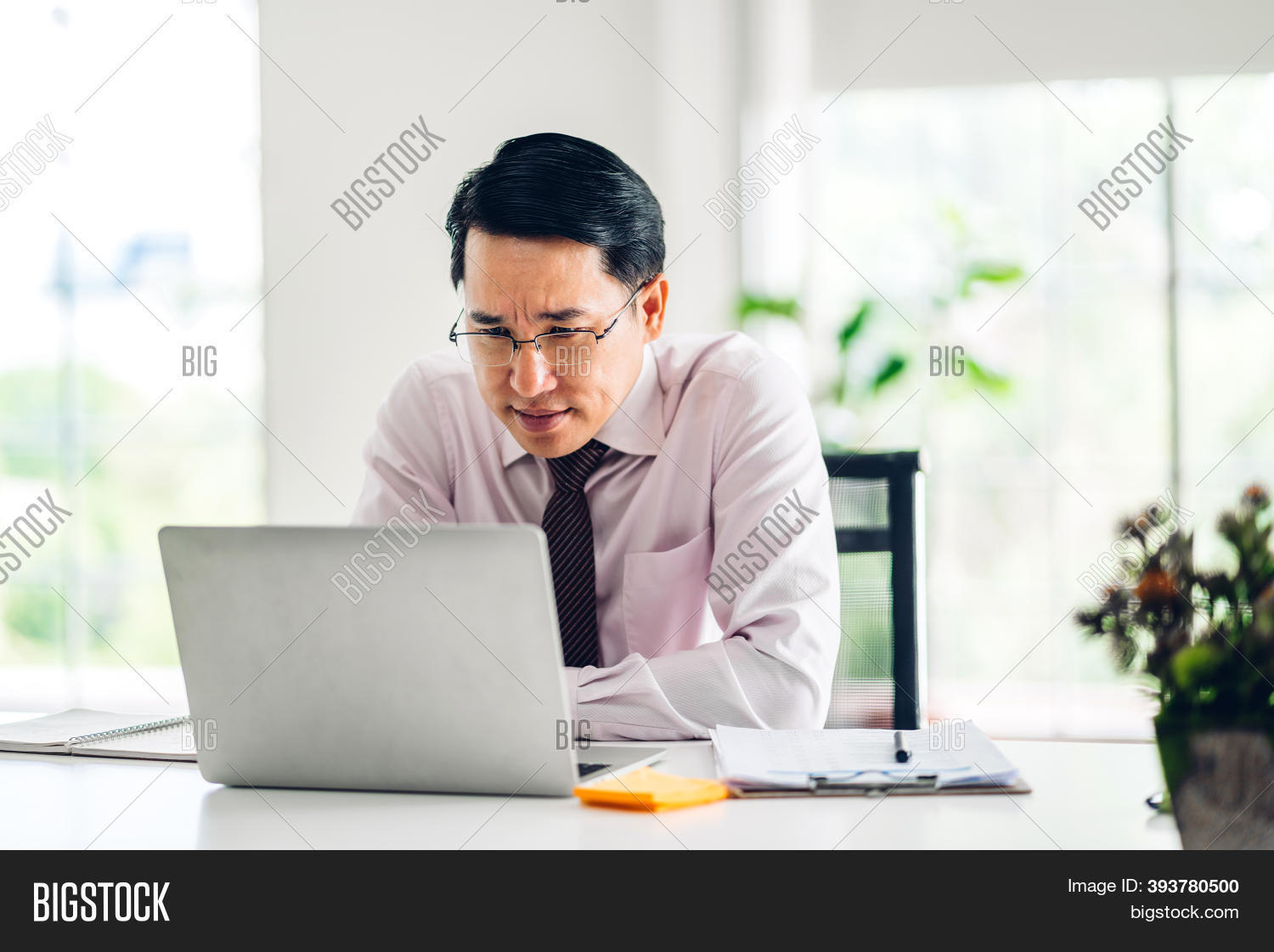 Asian Man Using Laptop Image & Photo (Free Trial) | Bigstock