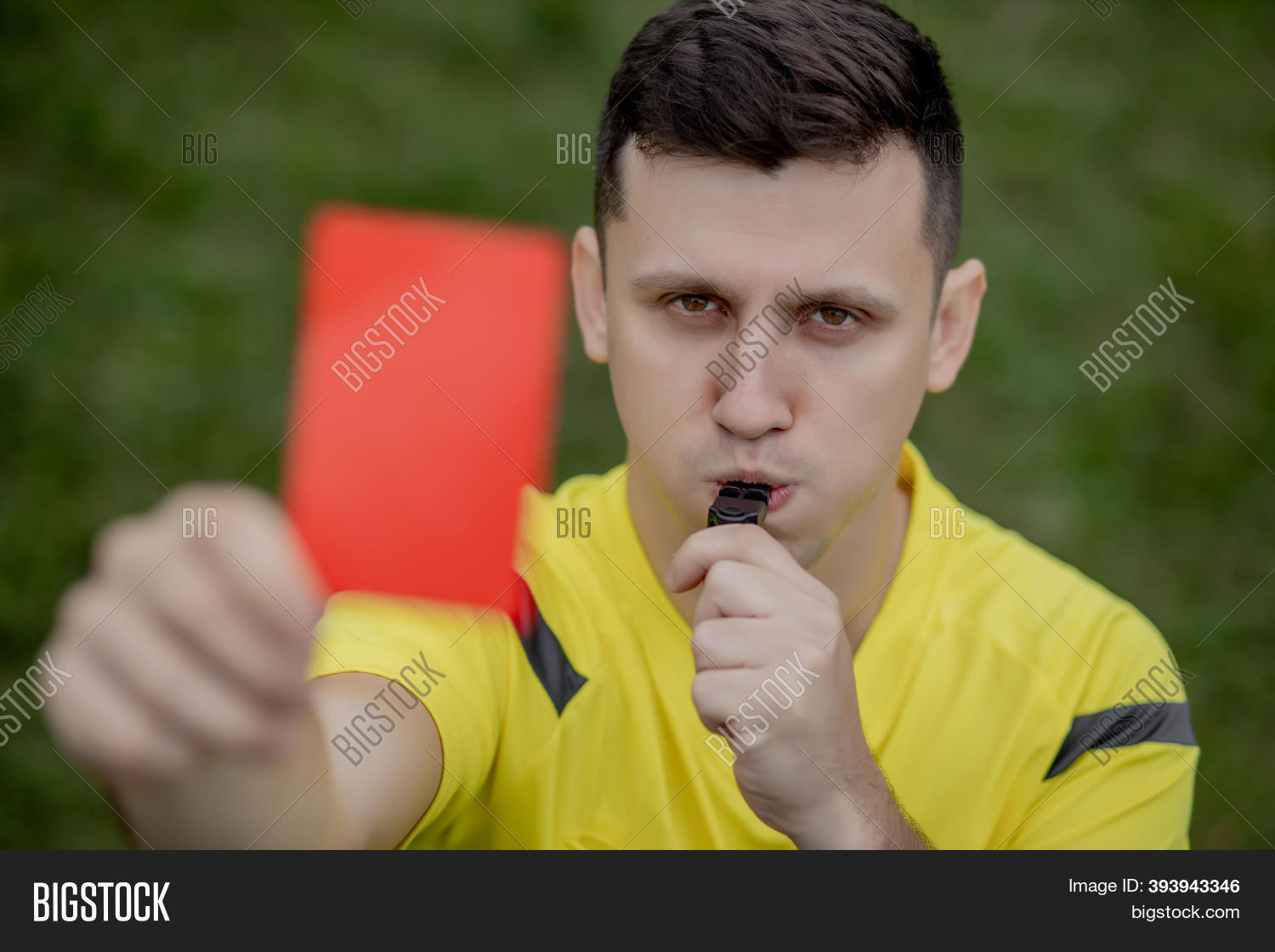Referee Showing Red Image & Photo (Free Trial) | Bigstock