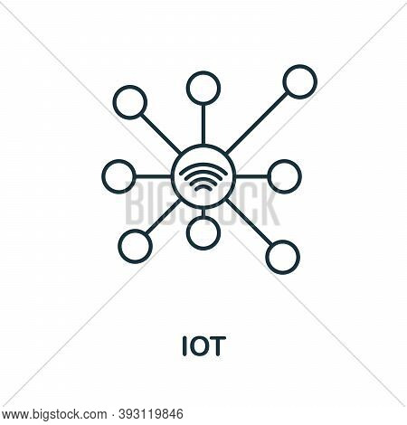 Iot Line Icon. Simple Vector & Photo (Free Trial) | Bigstock