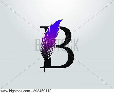 Feather B Letter Vector & Photo (Free Trial) | Bigstock