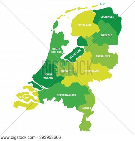 Green Political Map Vector & Photo (Free Trial) | Bigstock