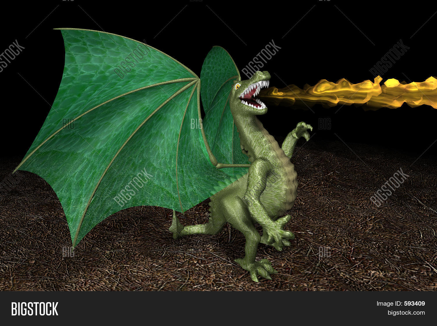 Fire Breathing Dragon Image & Photo (Free Trial) | Bigstock