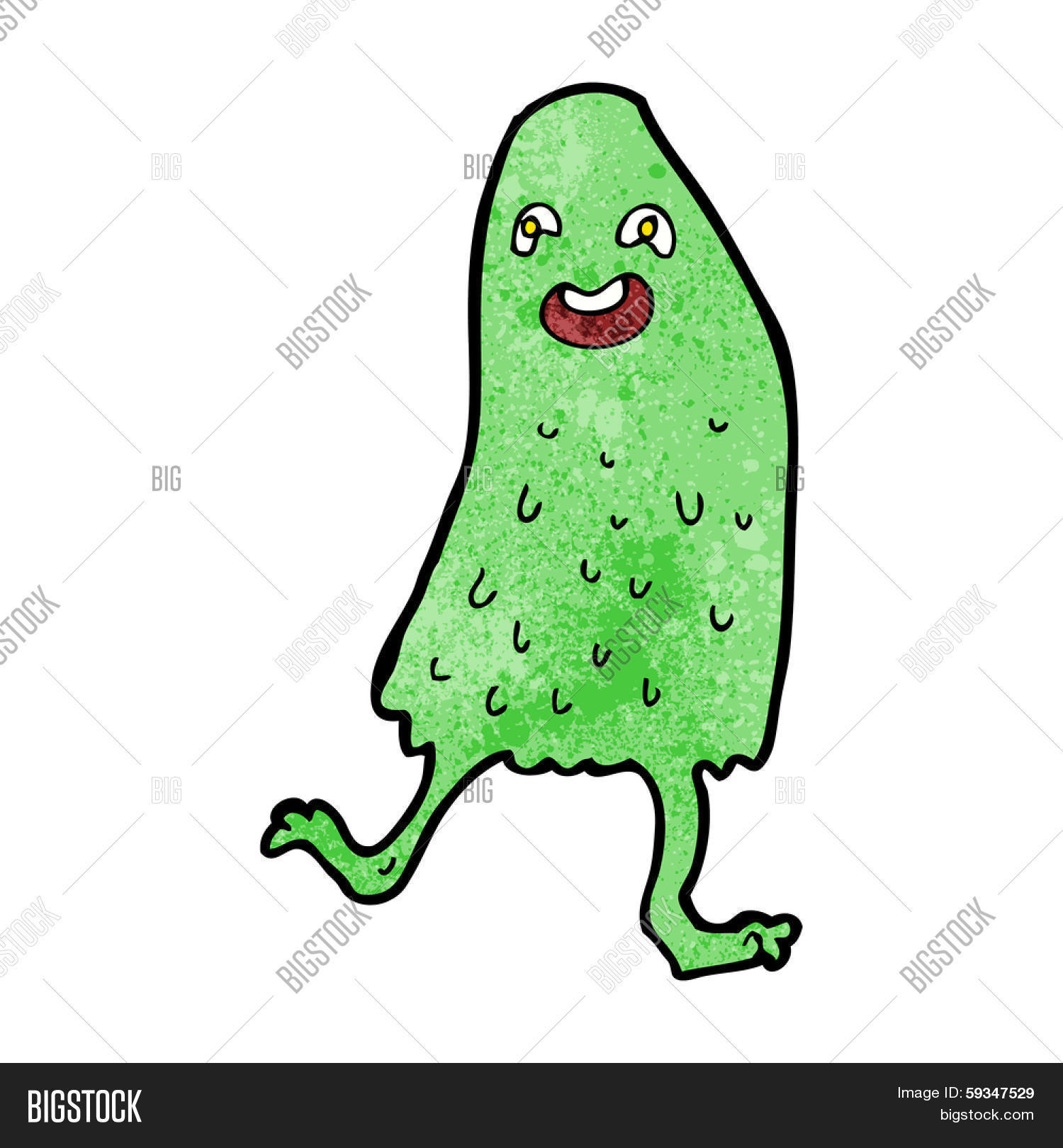 Cartoon Funny Slime Vector & Photo (Free Trial) | Bigstock