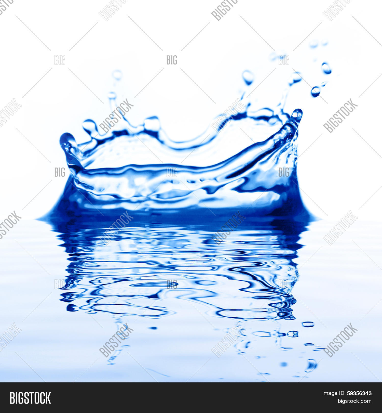 Blue Water Splash On Image & Photo (Free Trial) | Bigstock