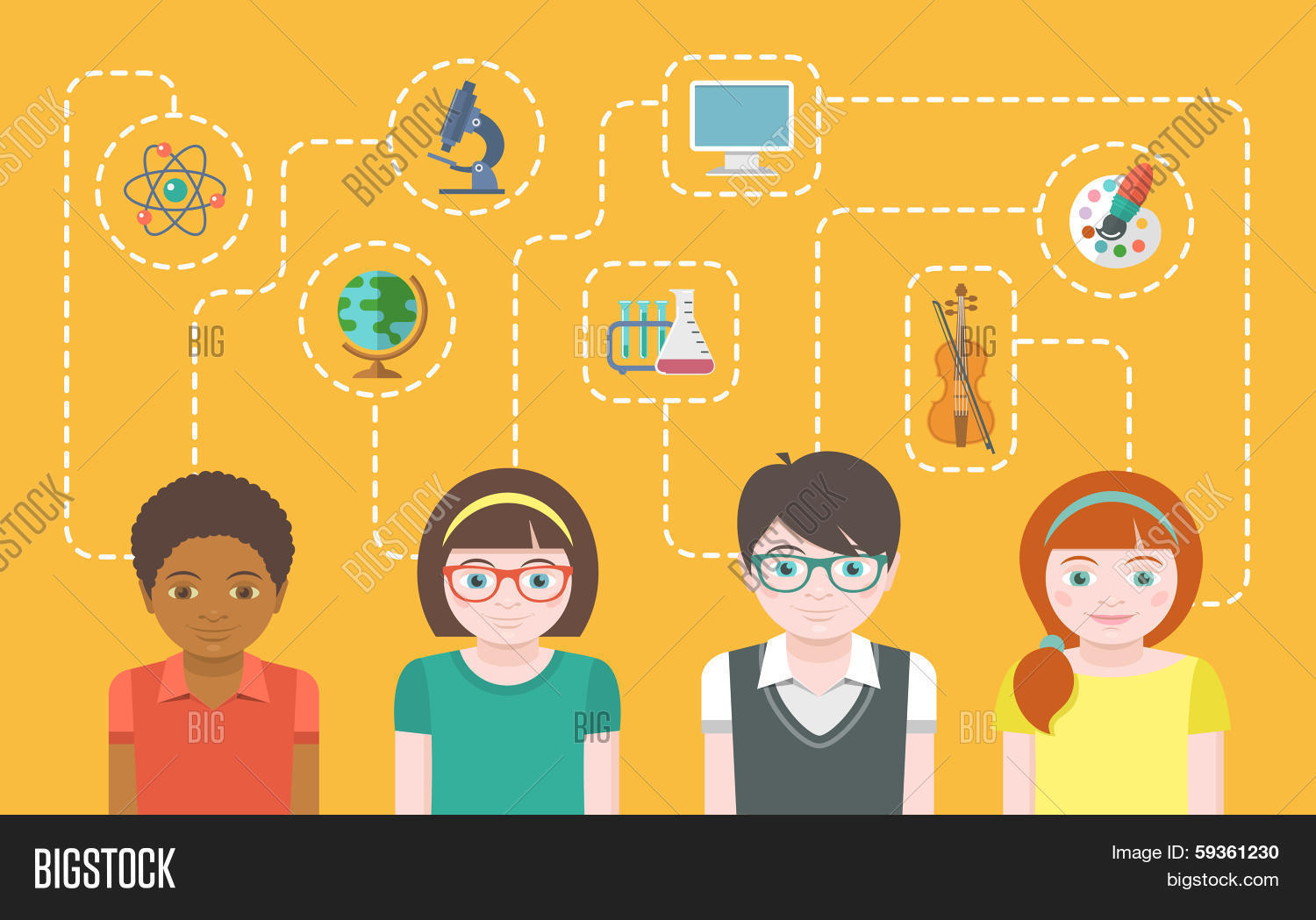 Children Different Vector & Photo (Free Trial) | Bigstock