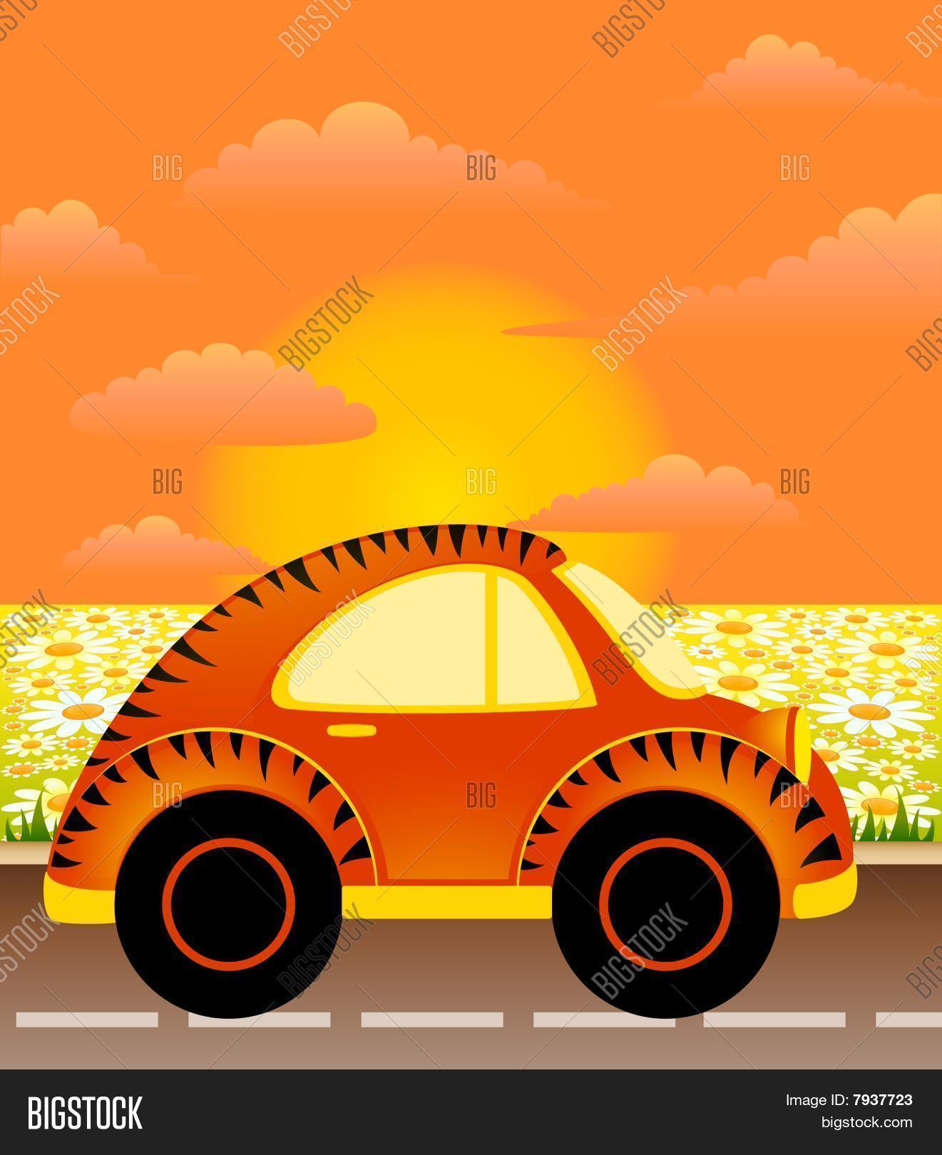 Cartoon Car On Image & Photo (Free Trial) | Bigstock