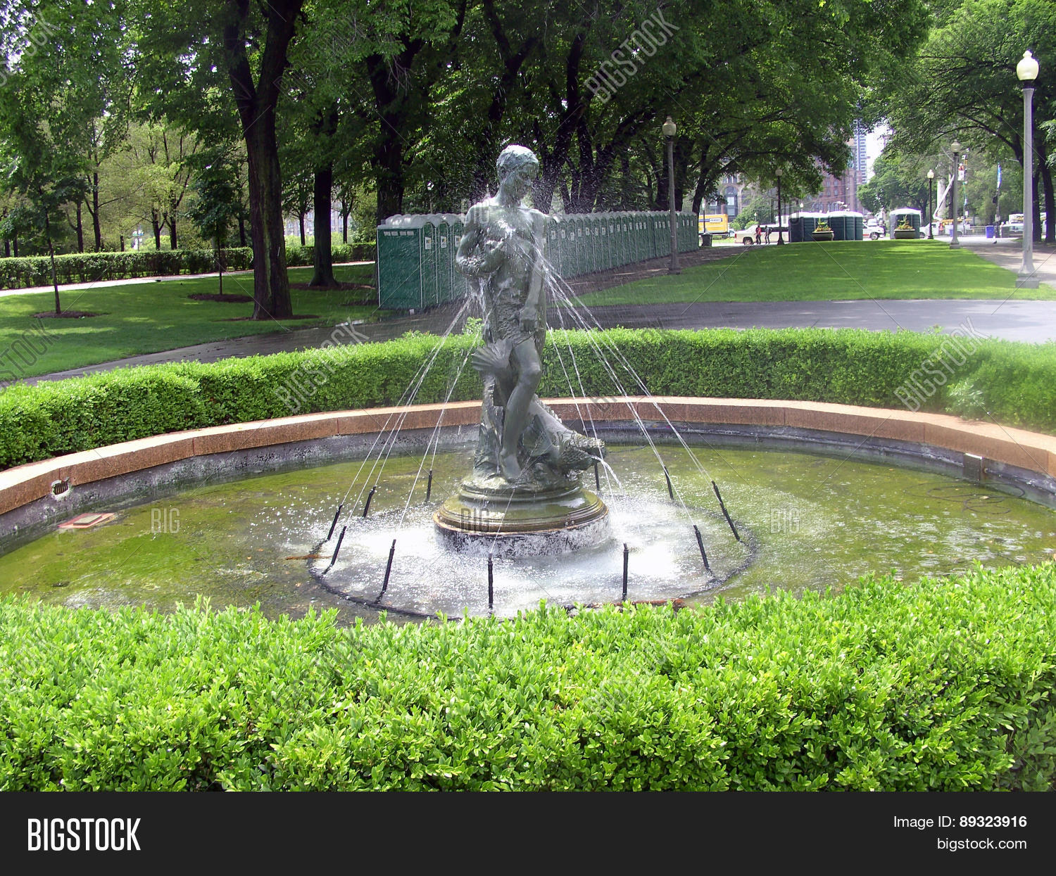 Fisher Boy Fountain ( Image & Photo (Free Trial) | Bigstock