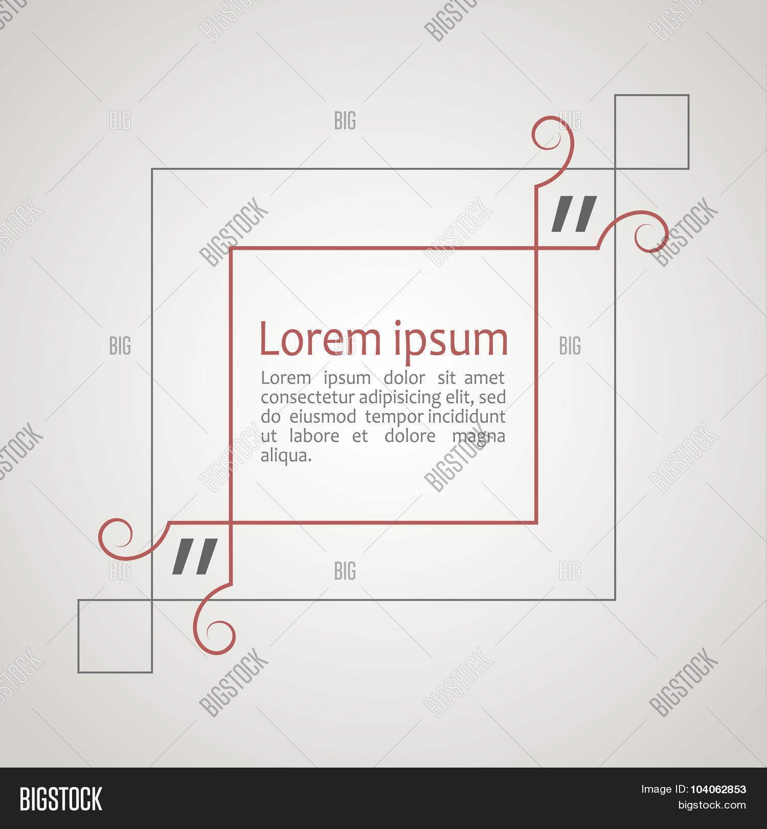 Citation Text Box. Vector & Photo (Free Trial) | Bigstock